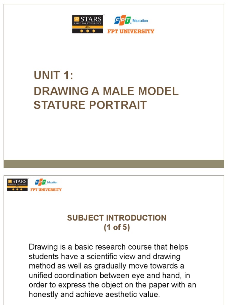 Male Model Stature Portrait Techniques | PDF | Drawing