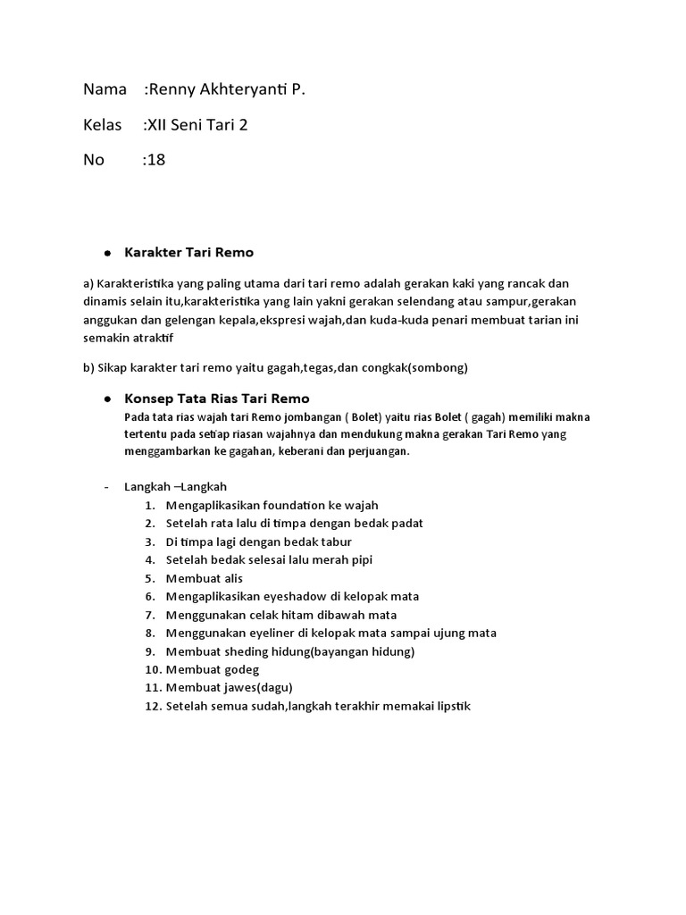 Tata Rias Remo | PDF