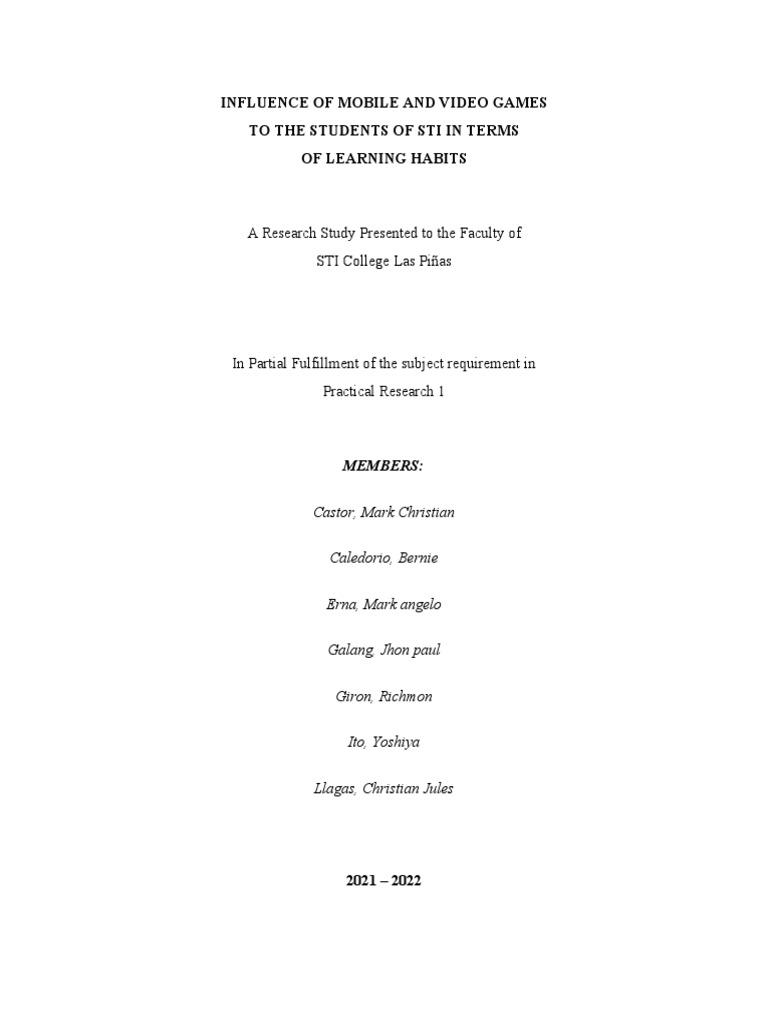 PR1 Group-2 Revised | PDF | Survey Methodology | Learning