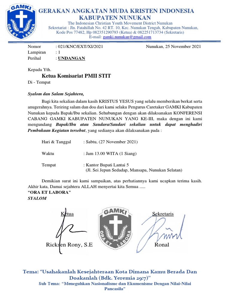 Undangan Ketua Komisariat PMII STIT | PDF | Agama & Spiritualitas