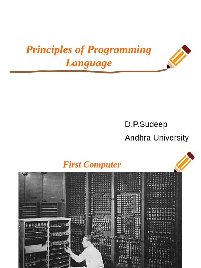 Principles of Programming Language: D.P.Sudeep Andhra University | PDF ...