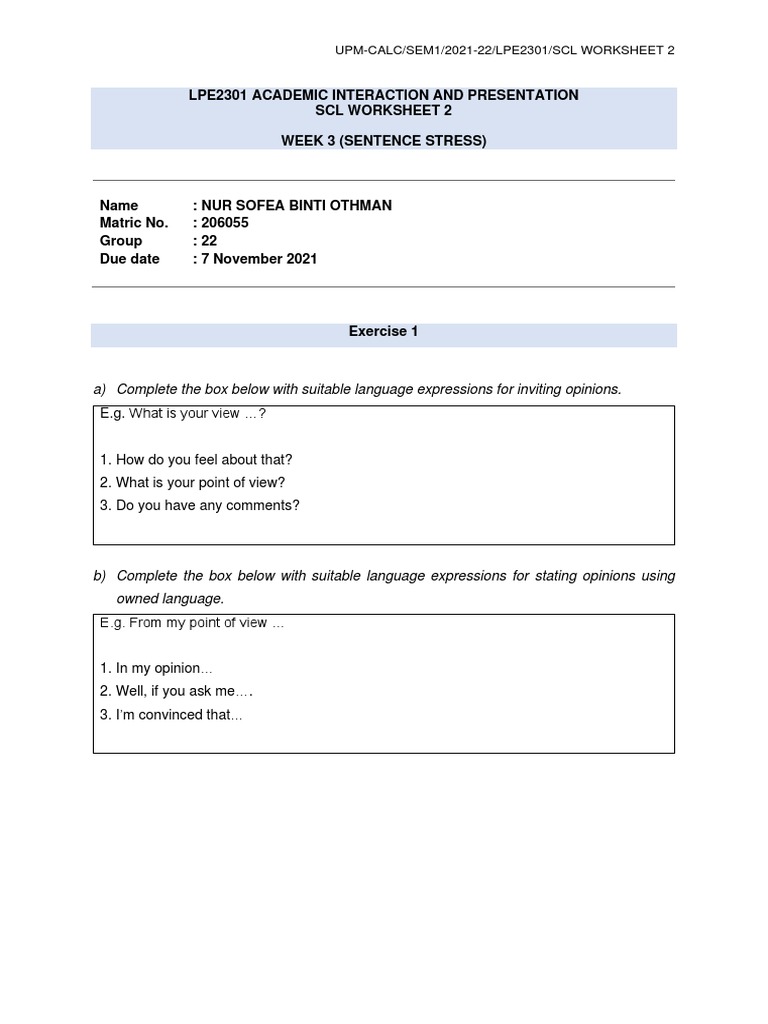 SCL Worksheet 2 Lpe2301 | PDF | Science | Cognition