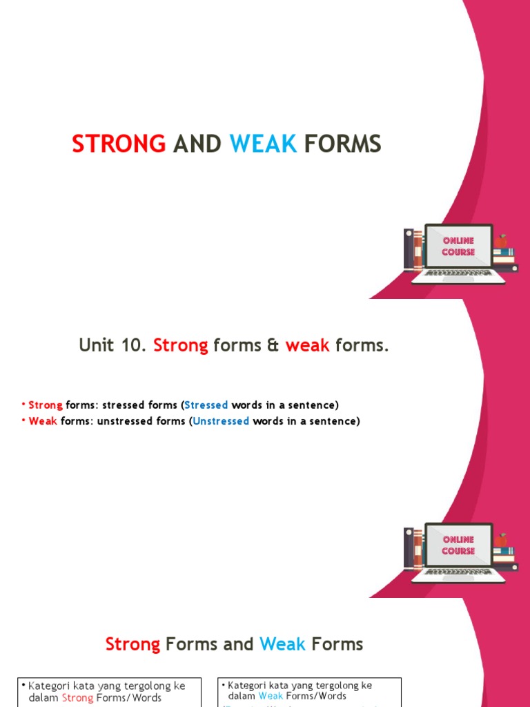 Strong and Weak Forms | PDF | Stress (Linguistics) | Word