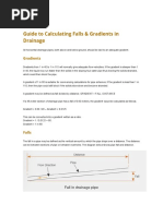Sanitary Pipe Gradient Guidelines | PDF | Slope | Sanitary Sewer