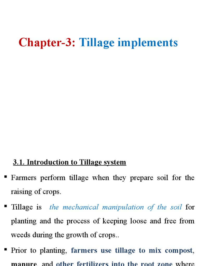 Understanding Tillage: Objectives, Types and Conservation Practices ...
