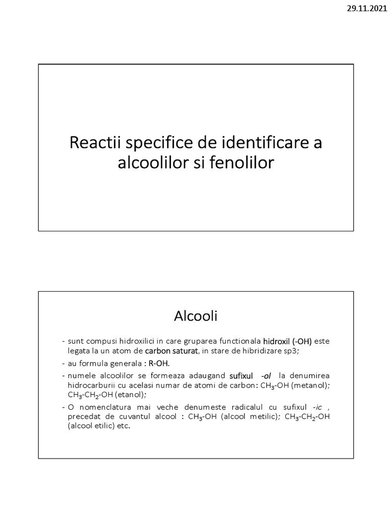 LP 9-Alcooli Si Fenoli | PDF