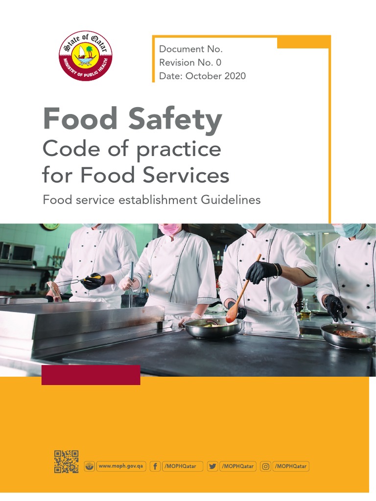 Qatar Food Safety Code for Services | PDF | Foods | Food Safety