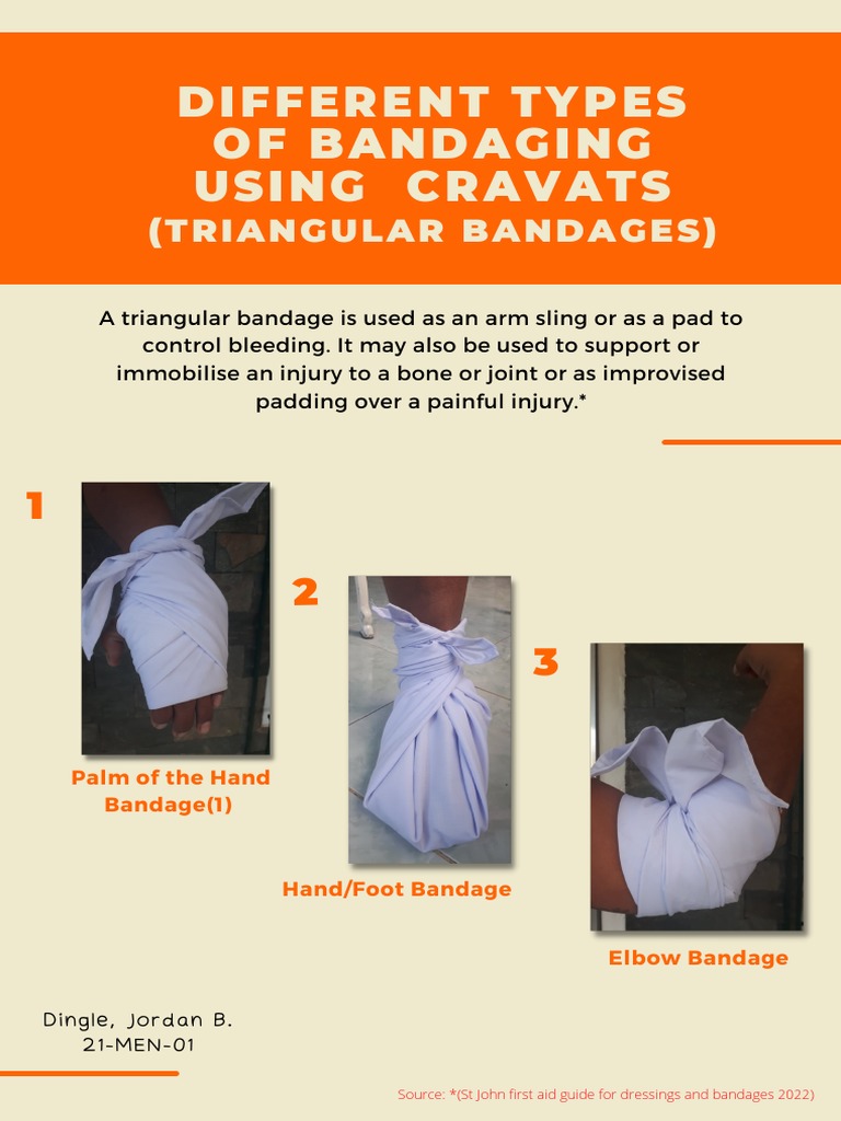 Different Types of Bandaging Using Cravats | PDF