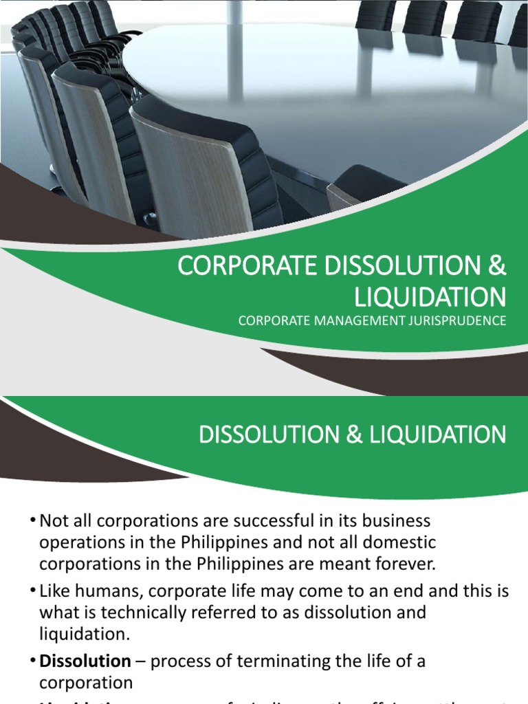 Corporate Dissolution and Liquidation | Download Free PDF | Liquidation ...