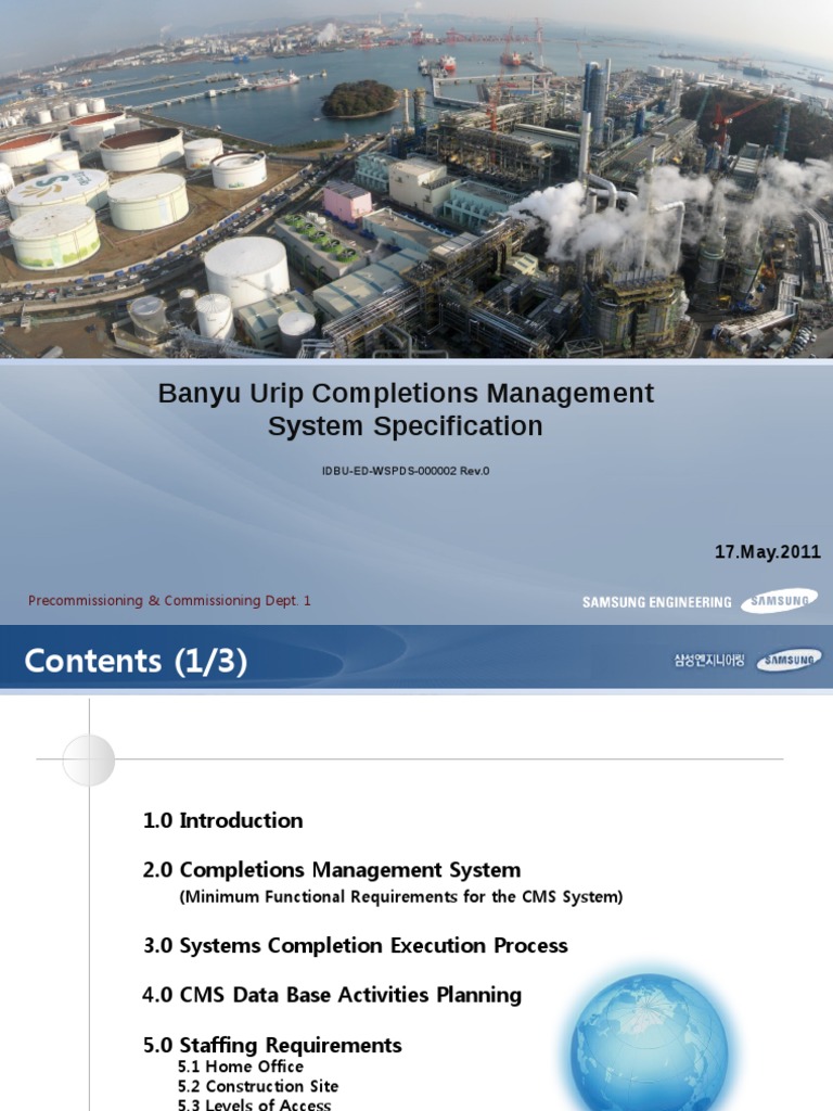 Completions Management System Specification - Rev.0 | PDF | Databases ...