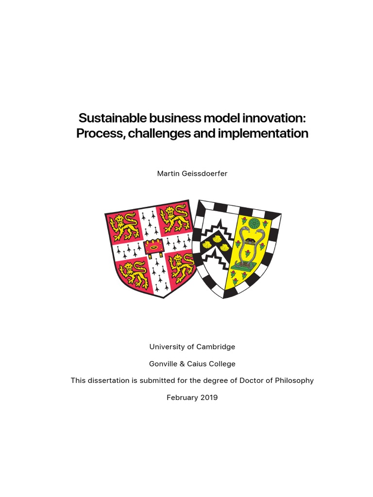 PHD Thesis | PDF | Business Model | Innovation