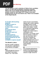 Lesson Memo For 51talk | PDF | English Language | Pedagogy