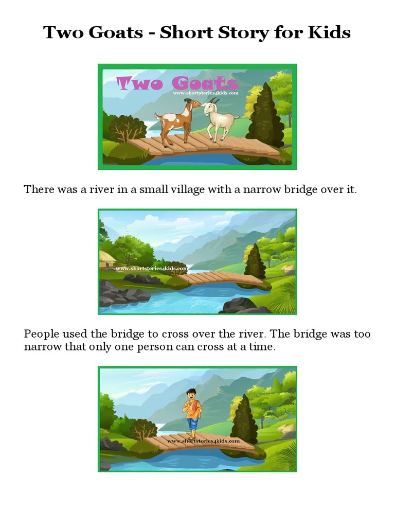 Two Goats - Short Story For Kids | PDF