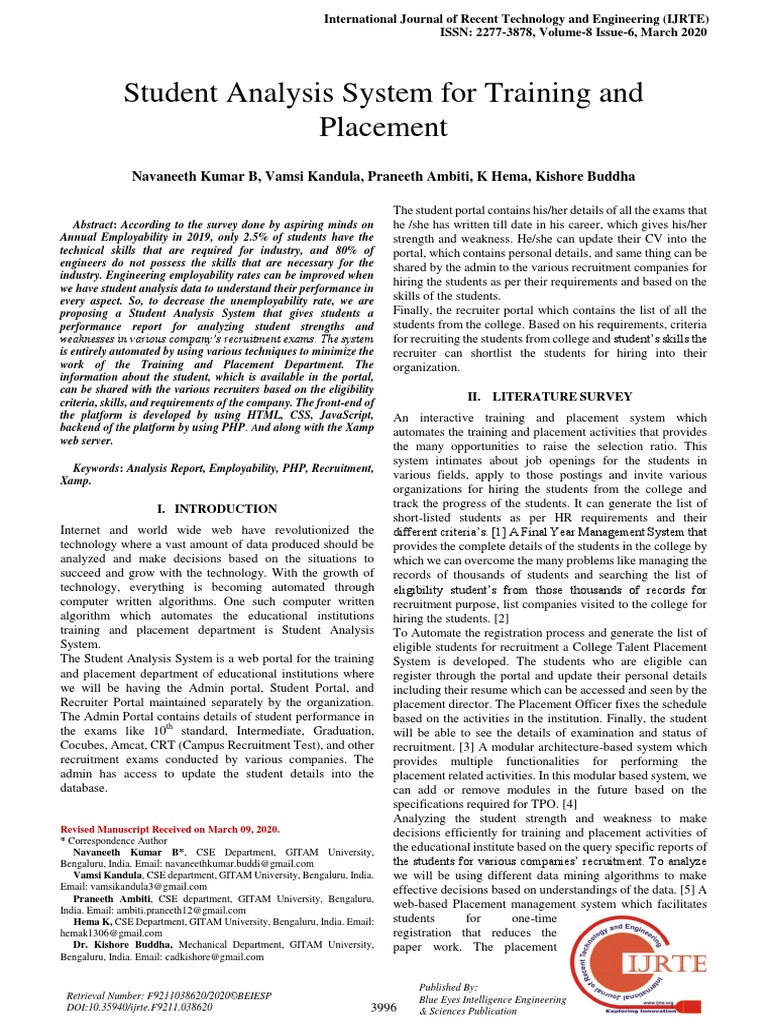 Training and Placement Activity. | PDF | World Wide Web | Internet & Web