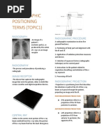 Radiographic Positioning Terminology | PDF | Anatomical Terms Of ...