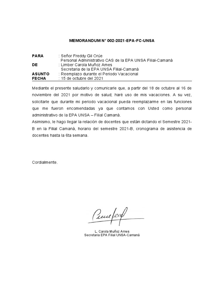 Memorandum 002 | PDF