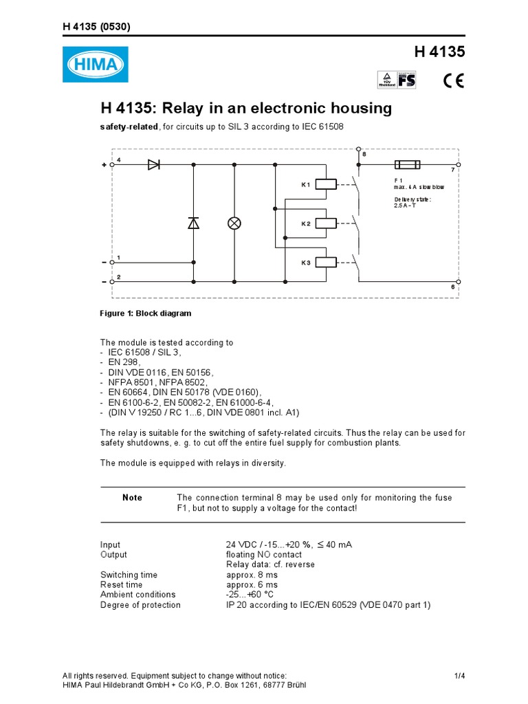 Safety-Related, For Circuits Up To SIL 3 According To IEC 61508 | PDF ...