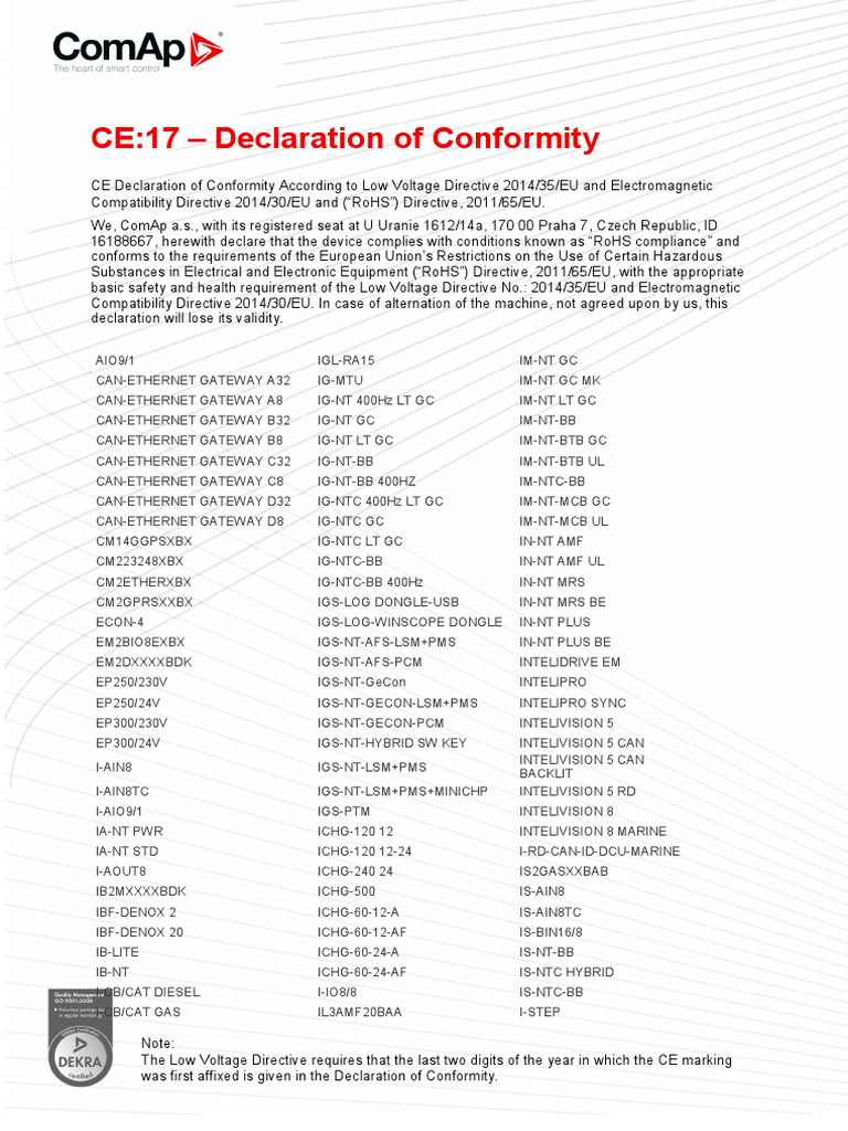 RoHS Conformity Declaration v5 | PDF | Electrical Engineering | Public Law