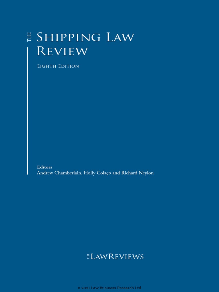 Shipping Law Review: Aw Eviews | PDF | Bill Of Lading | Cargo