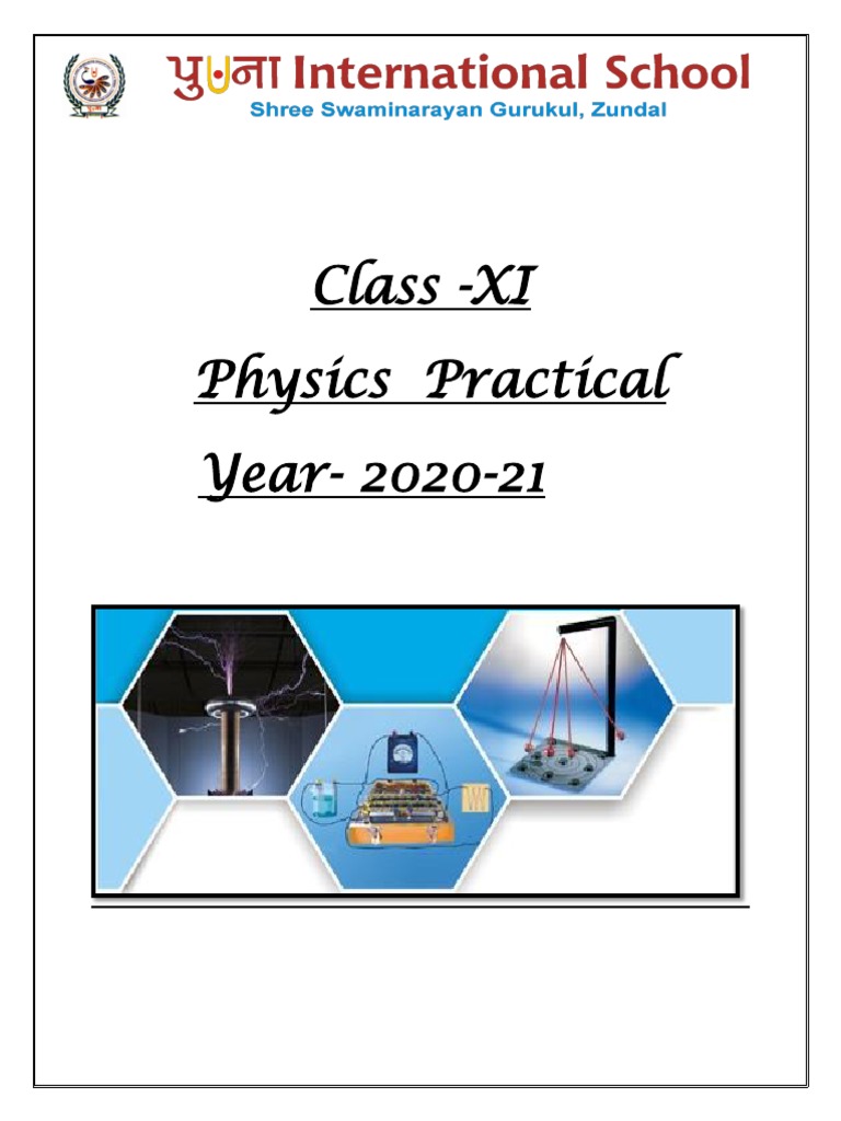 Class - XI Physics Practical Year-2020-21 | PDF | Pendulum | Force