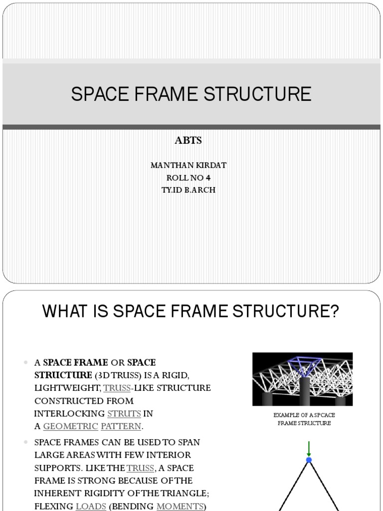 Space Frame Structure | PDF