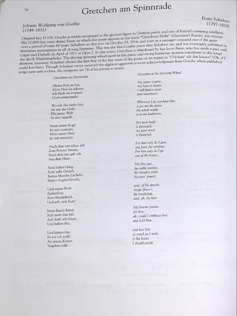 Gretchen Am Spinnrade PDF | PDF