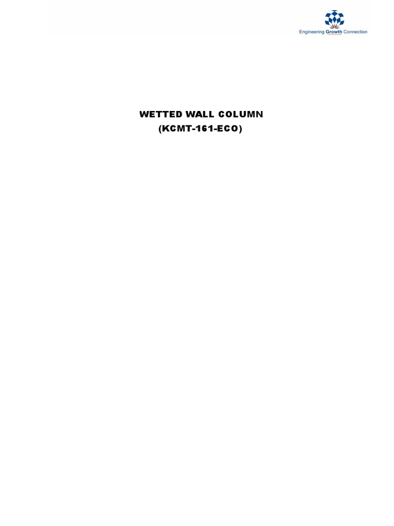 Wetted Wall Column | PDF | Liquids | Gases