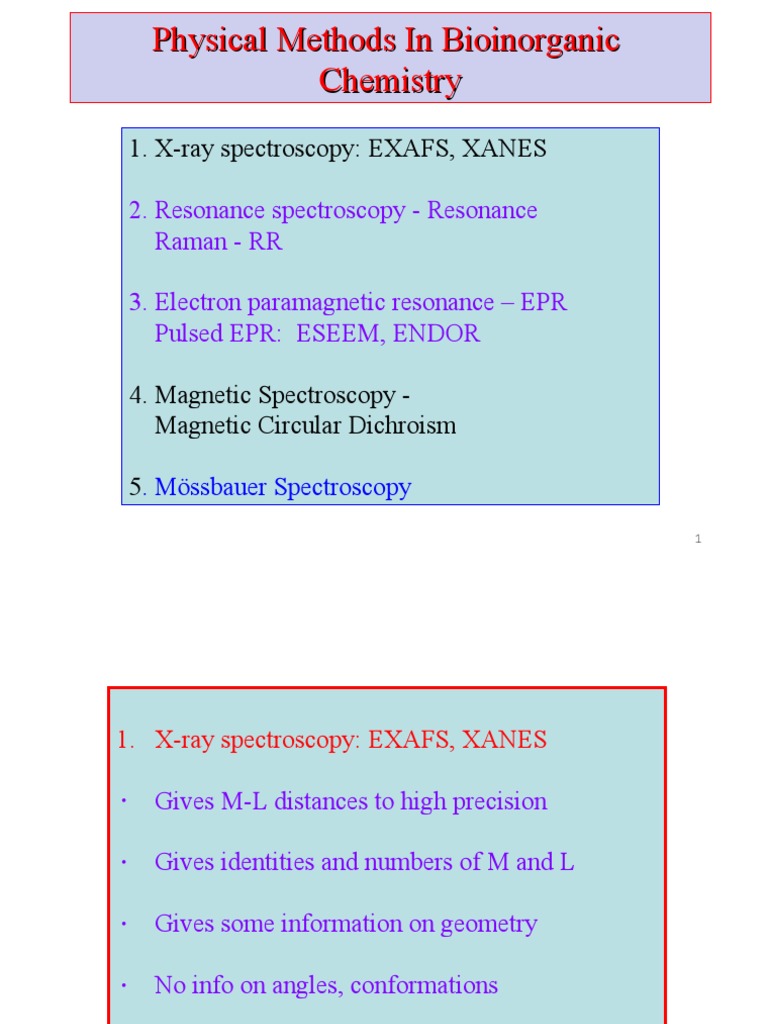 Physical Methods in Bioinorganic Chemistry | PDF | Electron ...