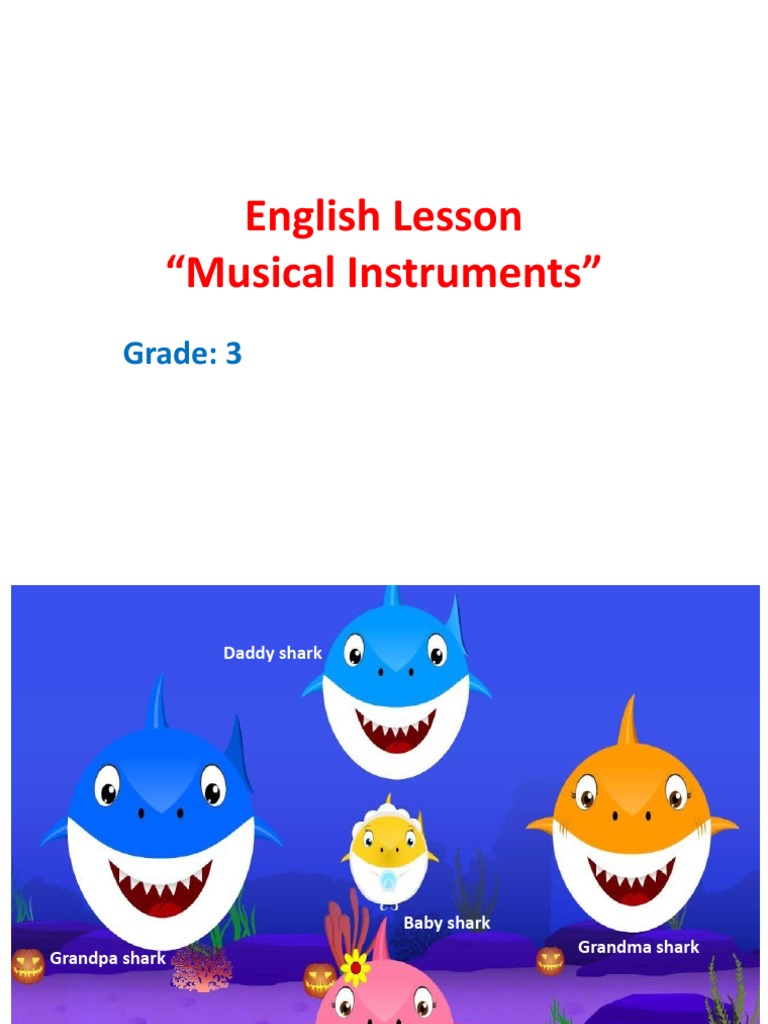 English Lesson "Musical Instruments": Grade: 3 | PDF
