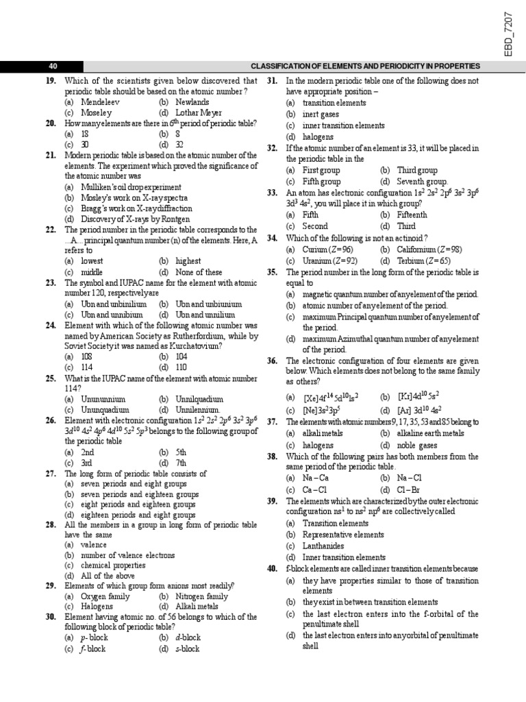 Classification of Elements | PDF | Periodic Table | Chemical Elements