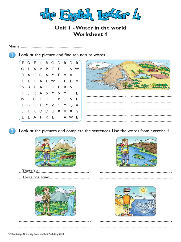 The English Ladder Level4 Unit1 Worksheet | PDF | Linguistics