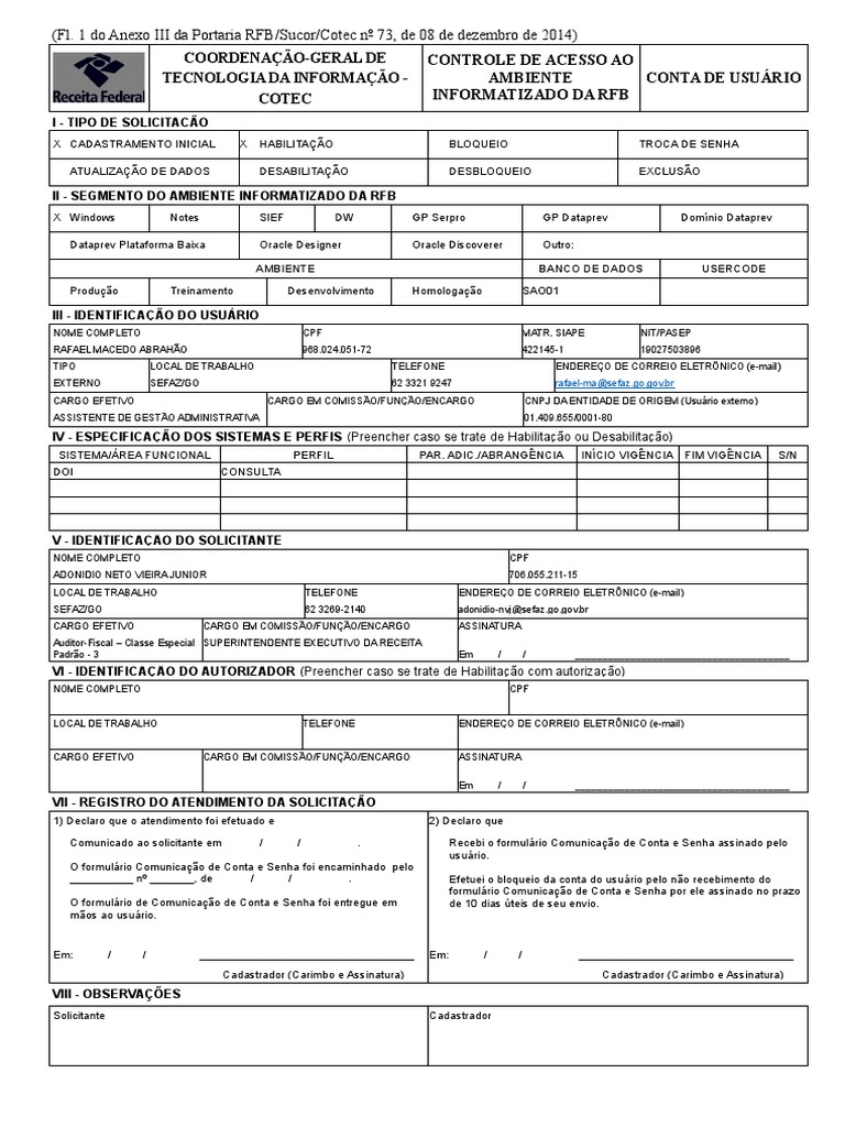 Formulario Doi | PDF | Informática