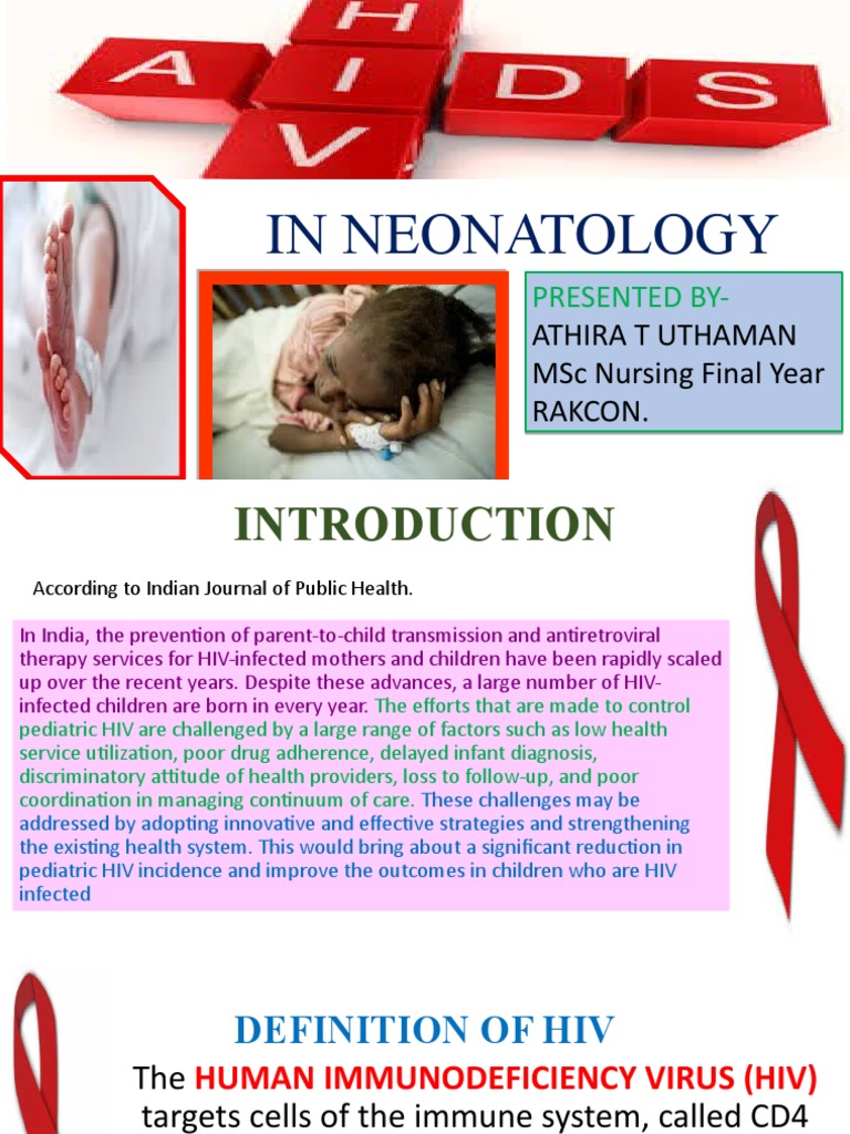 Hiv Aids in Neonatology | PDF | Hiv/Aids | Management Of Hiv/Aids