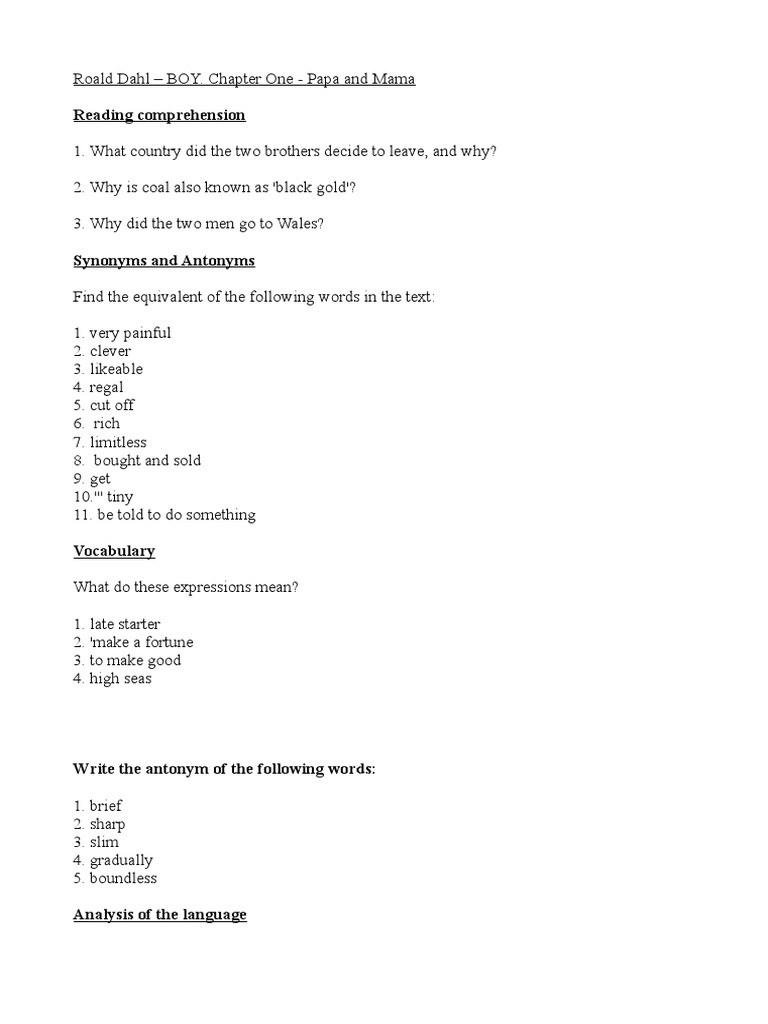 Roald Dahl | PDF | Language Arts & Discipline | Foreign Language Studies