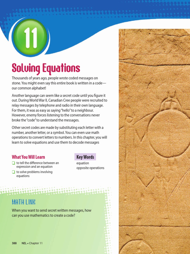 11 - Solving Equations | PDF | Equations | Variable (Mathematics) 11 - Solving Equations | PDF | Equations | Variable (Mathematics)