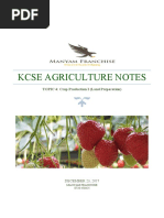 Agriculture Form 2 Notes | PDF | Grafting | Plant Nutrition