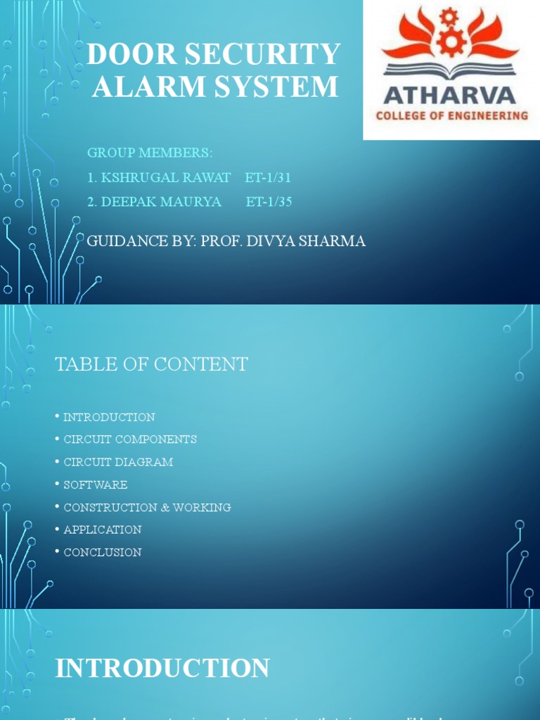 Door Security Alarm System 1 | PDF | Transistor | Diode