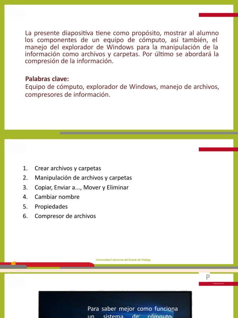 Clase 2 - Explorador de Windows2.0 | PDF | Archivo de computadora ...