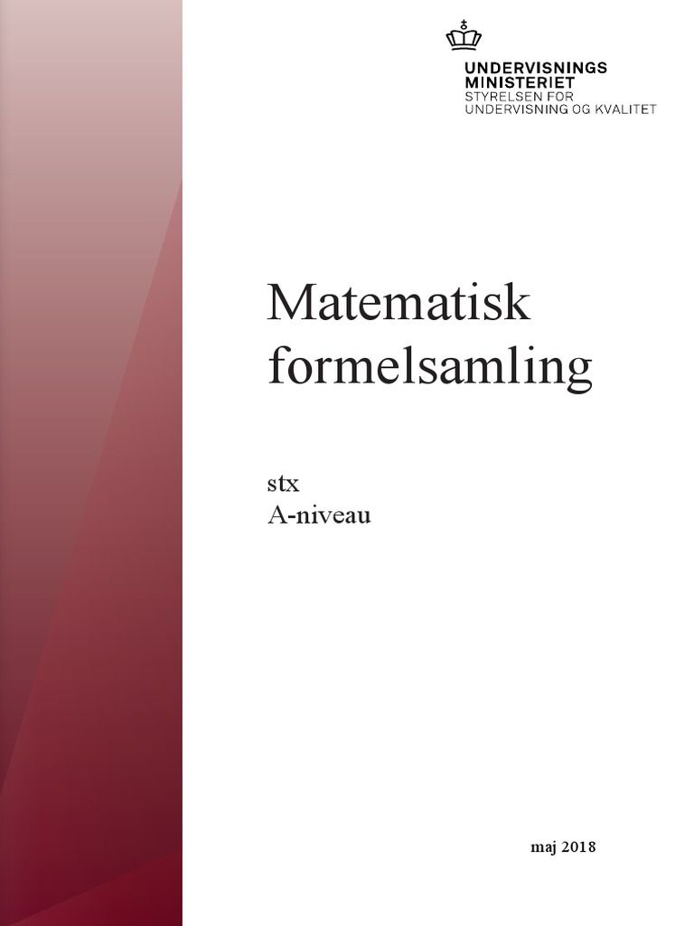 Mat A Formelsamlinger | PDF