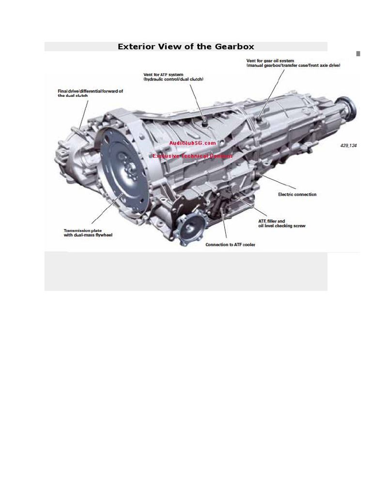 Exterior View of The Gearbox | PDF | Transmission (Mechanics) | Clutch