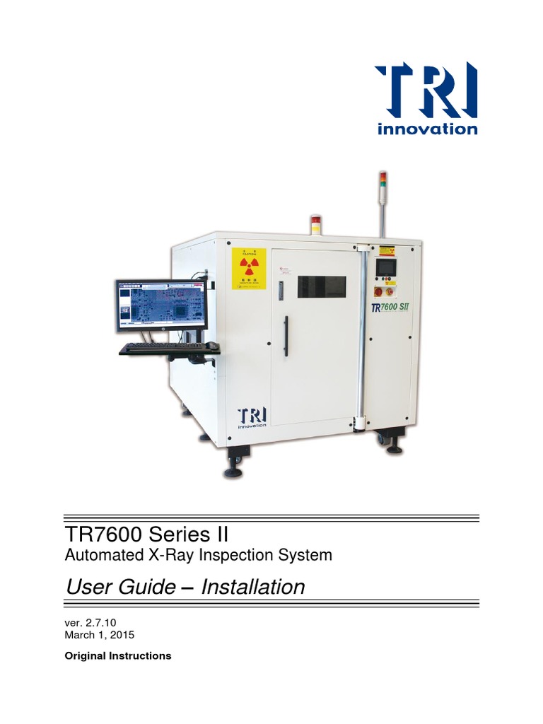 TR7600 Series II: User Guide - Installation | PDF | Electrical ...