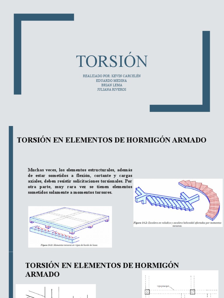 TORSIÓN | PDF | Concreto reforzado | Ingeniería estructural