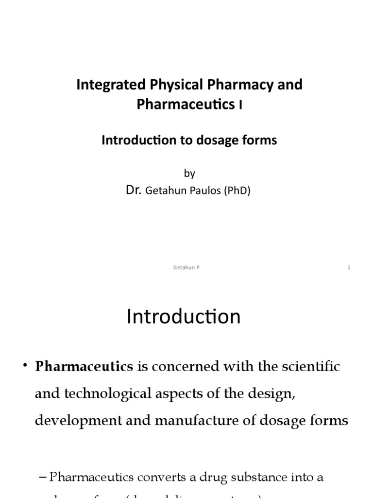 IPP-I Introduction | PDF | Surfactant | Tablet (Pharmacy)