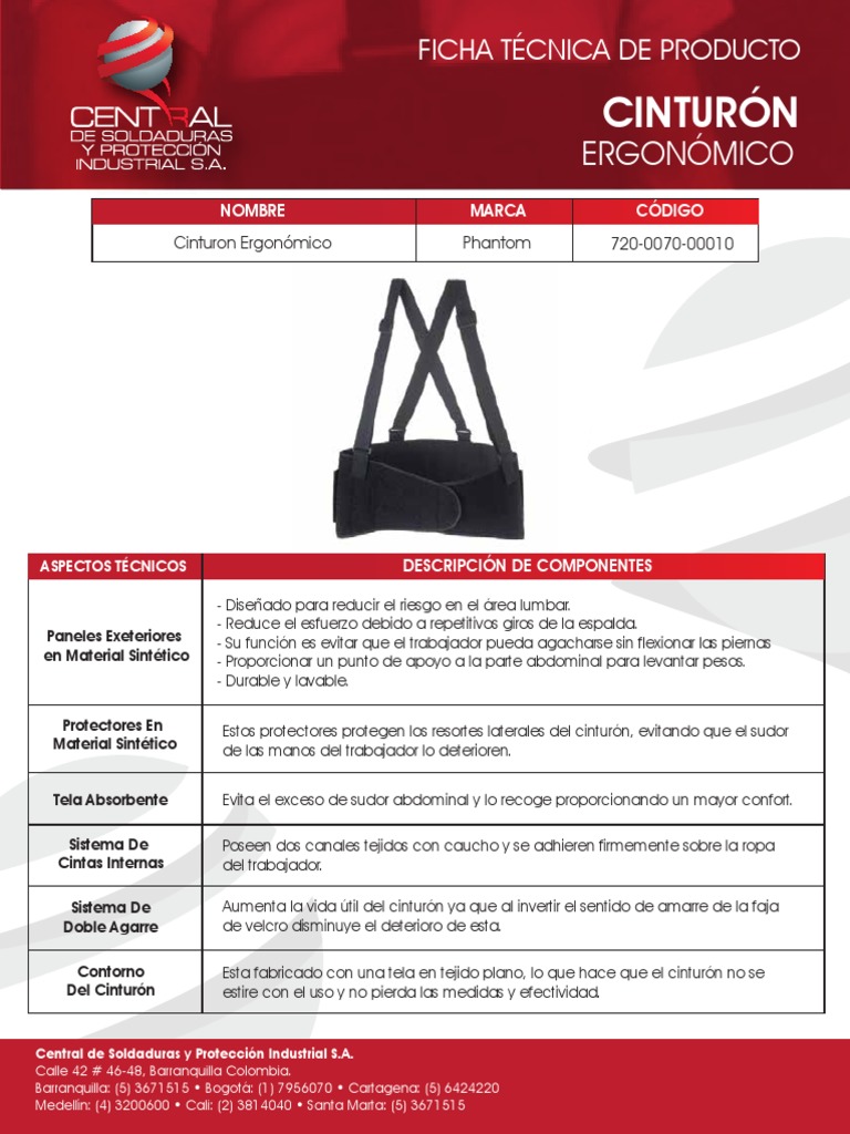 Cinturón Ergonómico Phantom 720-0070 | PDF | Informática | Tecnología