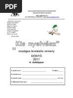 3.oszt - Nyelvtan - Főnevek Felmérő A | PDF