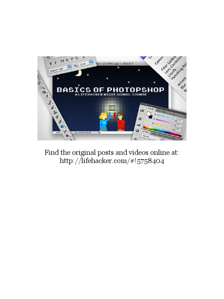 Basics of Photoshop Full Guide | PDF | Computers