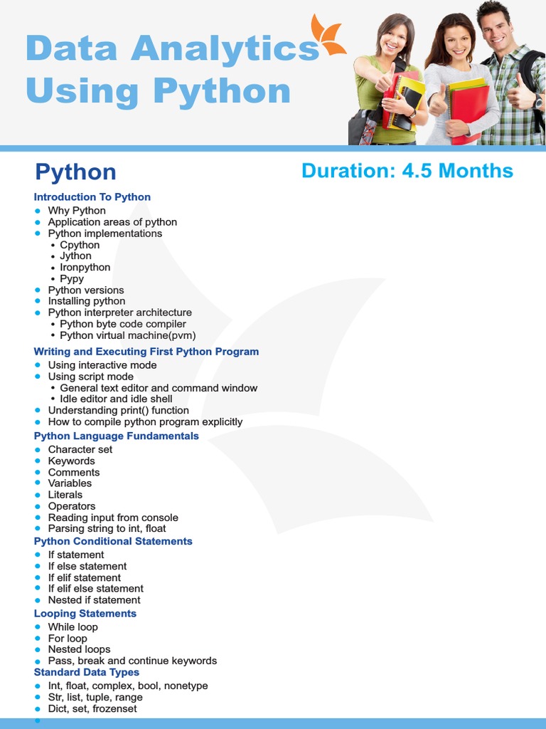 Data Analytics Using Python | PDF | Microsoft Excel | Python (Programming Language)