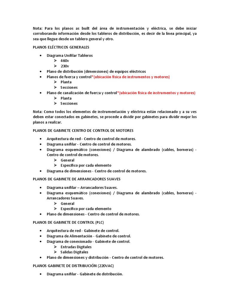 Guia - Planos As Built | PDF | Informática | Ingenieria Eléctrica