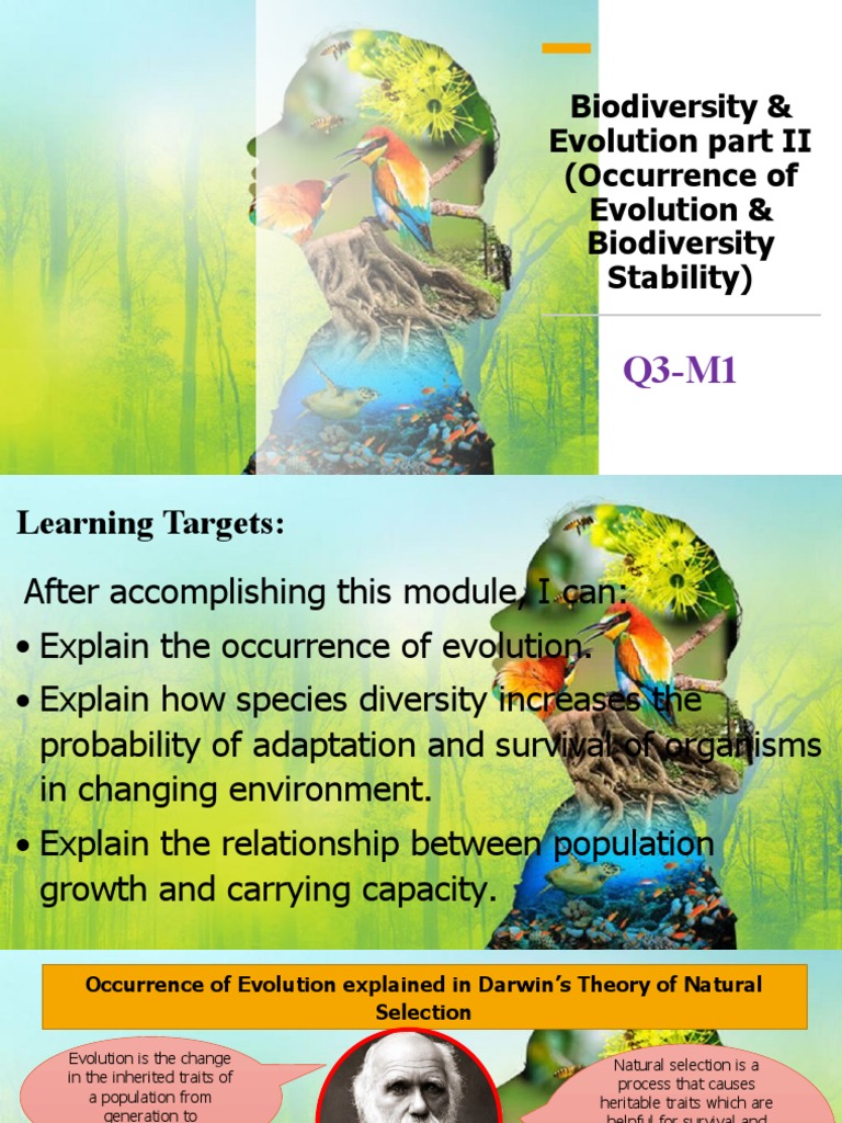 Q3-M1 Biodiversity Evolution Part II | PDF | Evolution | Human Impact ...