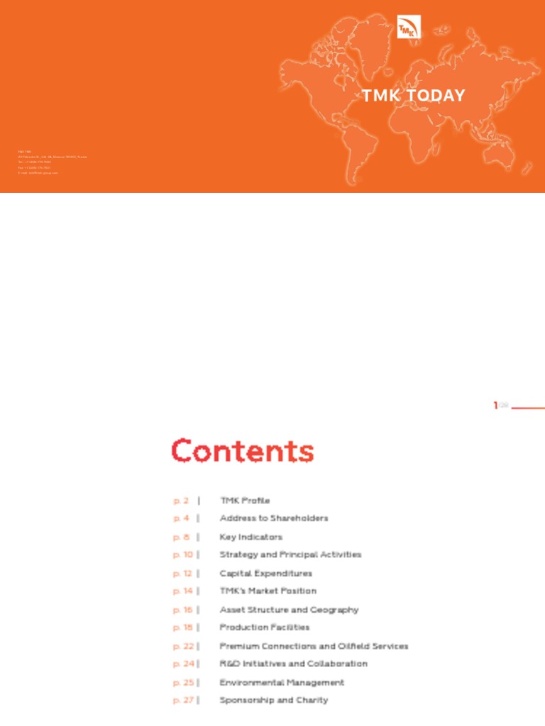 About TMK | PDF | Pipe (Fluid Conveyance) | Economies